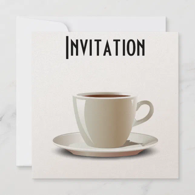 Coffee Break! Invitation | Zazzle