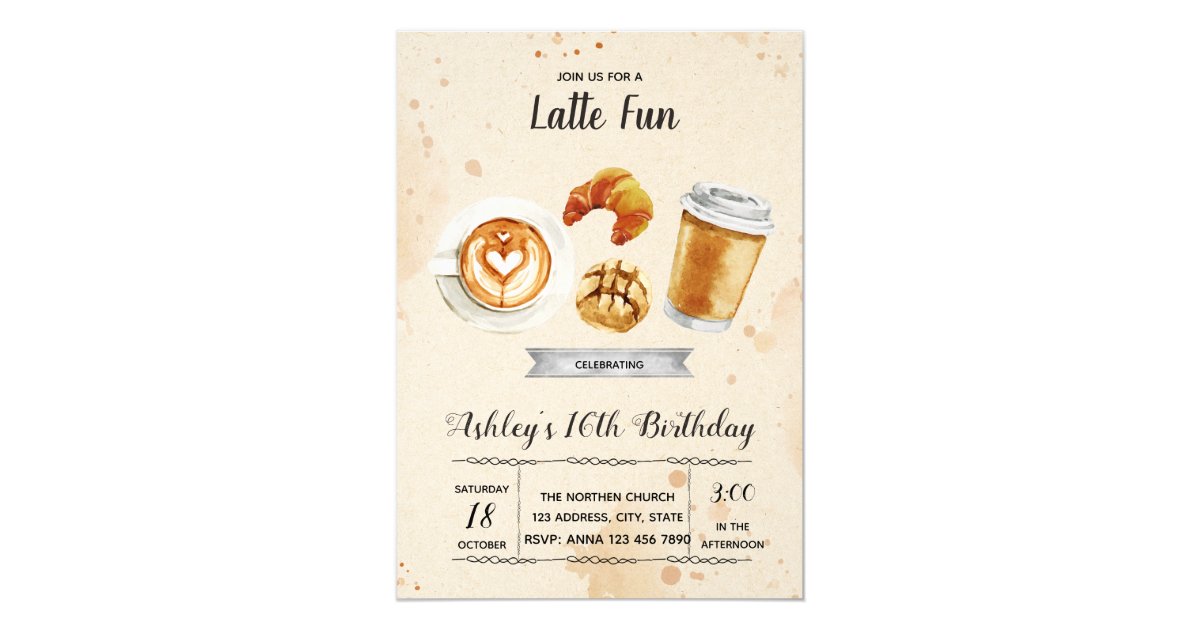 Coffee brunch party invitation | Zazzle.com