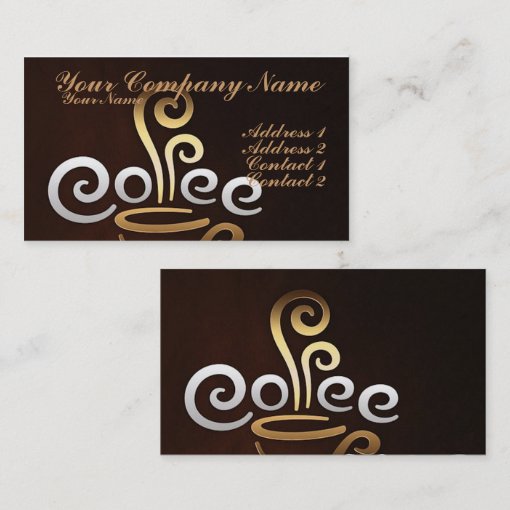 Coffee Business Card | Zazzle