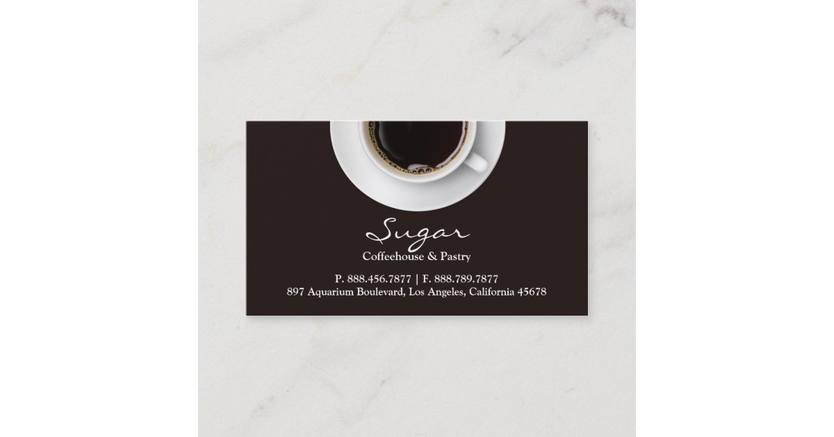 Coffee Business Card | Zazzle
