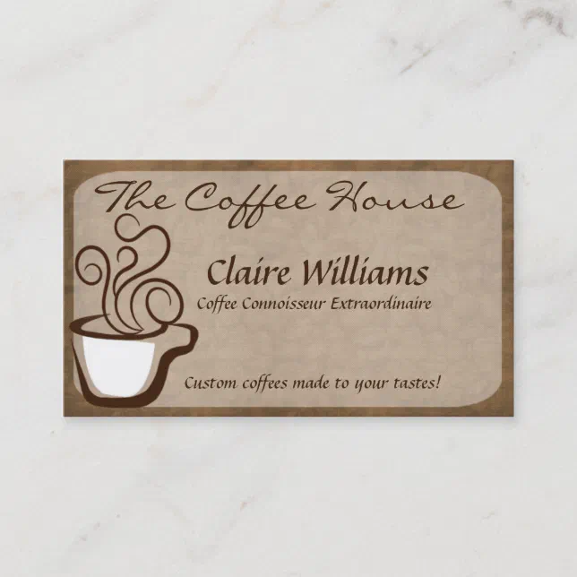 Coffee Business Card | Zazzle