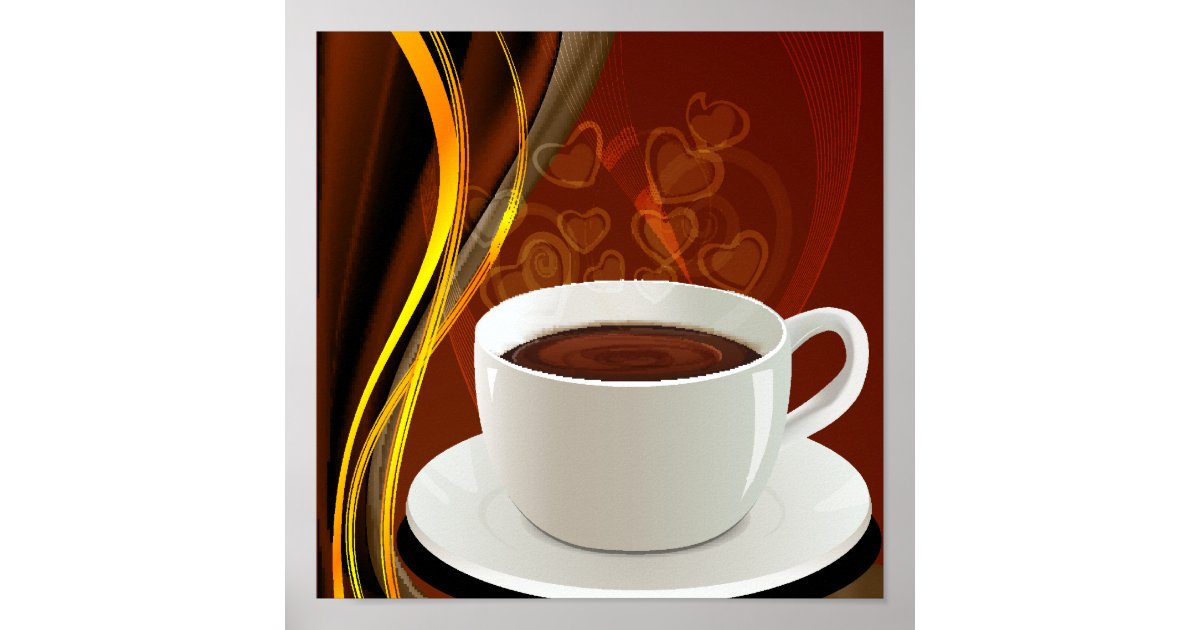 Coffee Cafe Art Poster | Zazzle