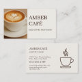 Coffee Cafe Shop Restaurant Photo Business Card | Zazzle