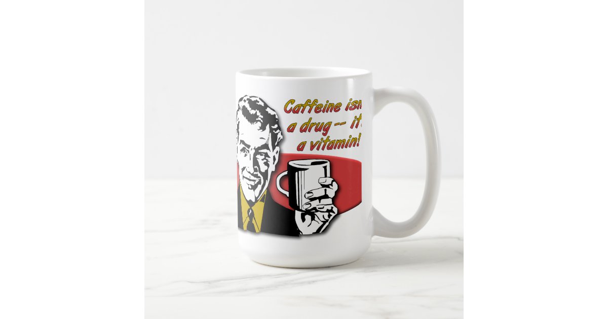Coffee Caffeine Vitamin Funny Mug | Zazzle
