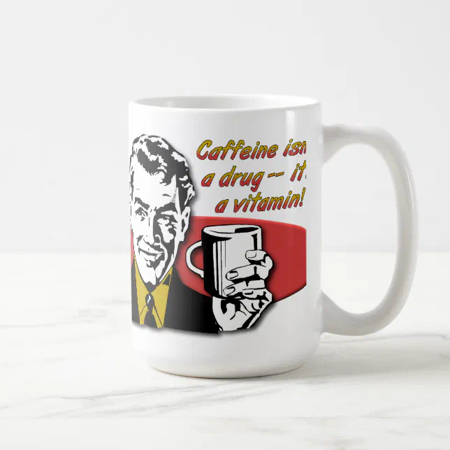 Coffee Caffeine Vitamin Funny Mug | Zazzle