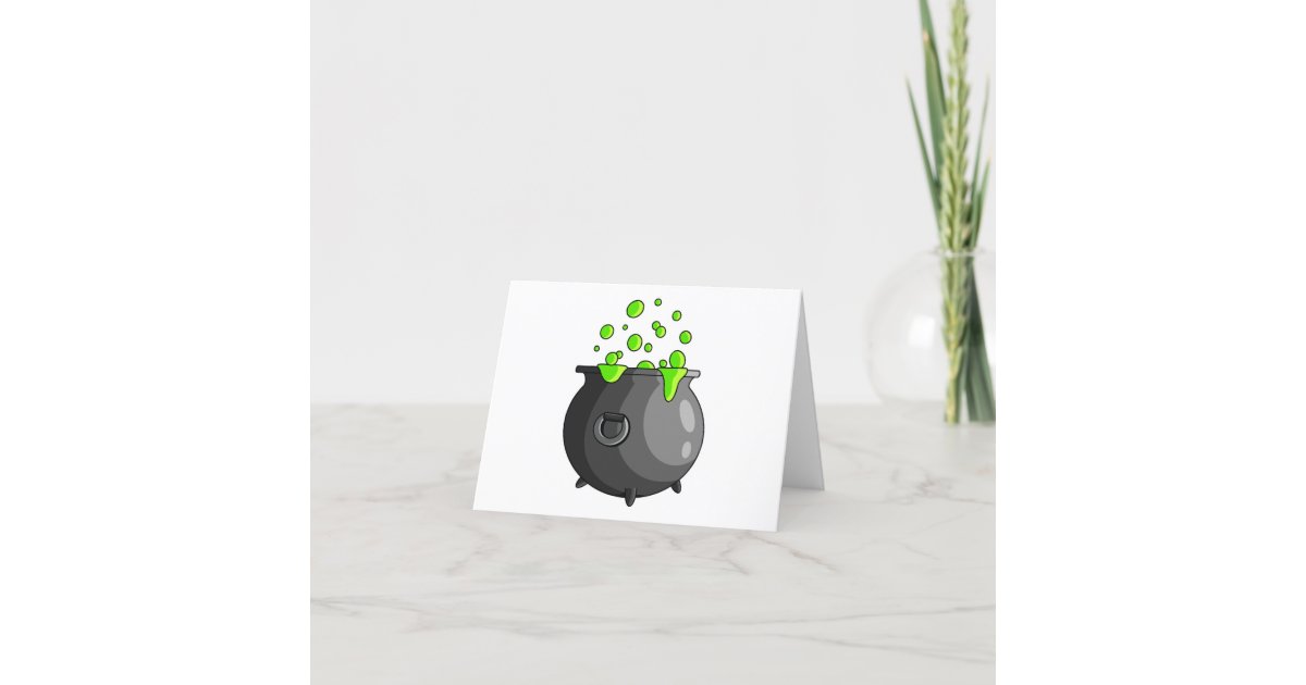 Coffee Cauldron Greeting Card | Zazzle