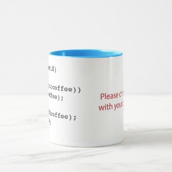 Coffee code mug for software developers with logo | Zazzle