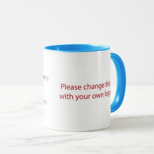Coffee code mug for software developers with logo | Zazzle