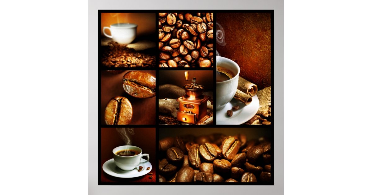 Coffee Collage 2 Poster | Zazzle