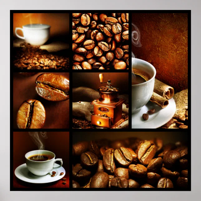 Coffee Collage 2 Poster | Zazzle