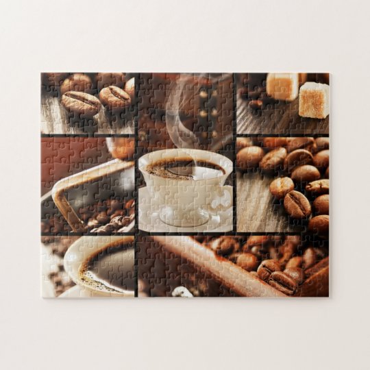 Coffee Collage Jigsaw Puzzle | Zazzle.com