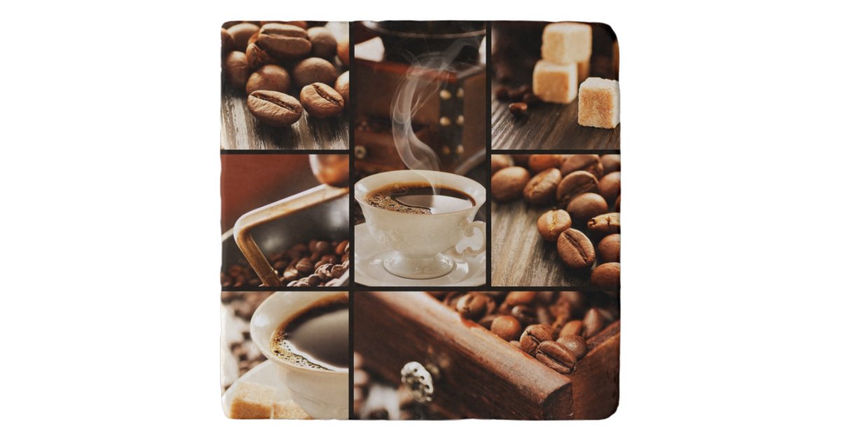 Coffee Collage Trivet | Zazzle