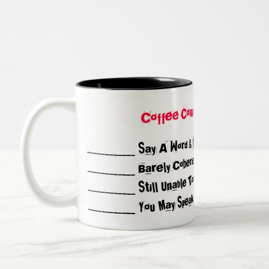 Coffee Communication Levels Two-Tone Coffee Mug | Zazzle.com