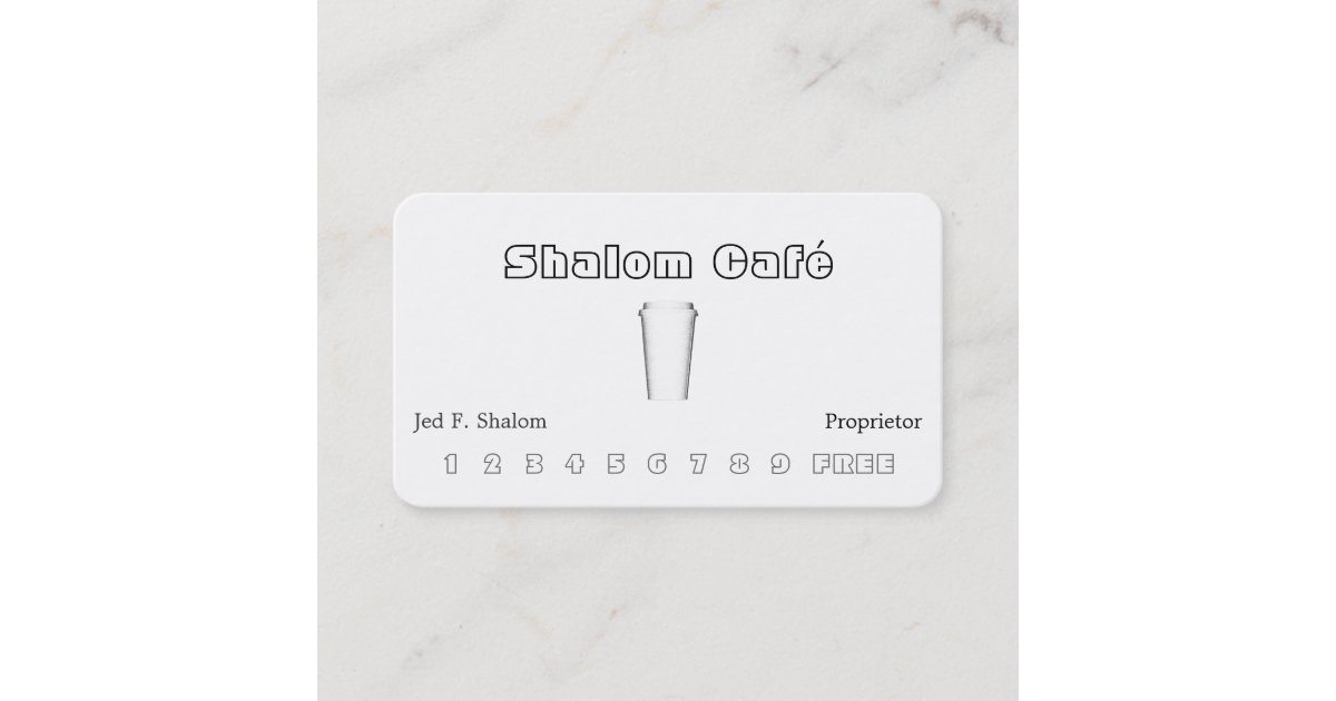 Coffee Cup Business Card | Zazzle