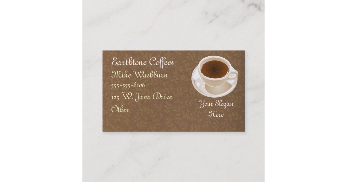 Coffee Cup Business Card | Zazzle