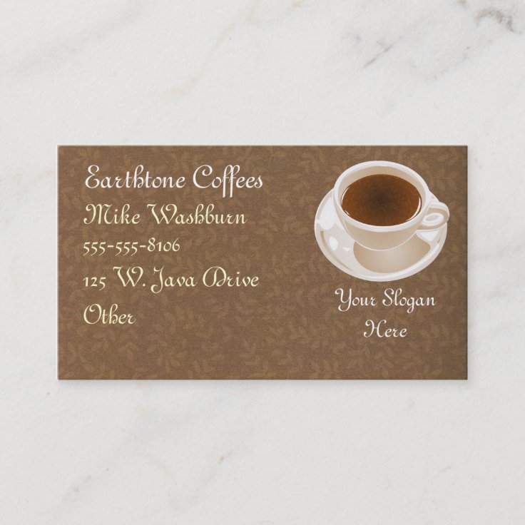 Coffee Cup Business Card | Zazzle