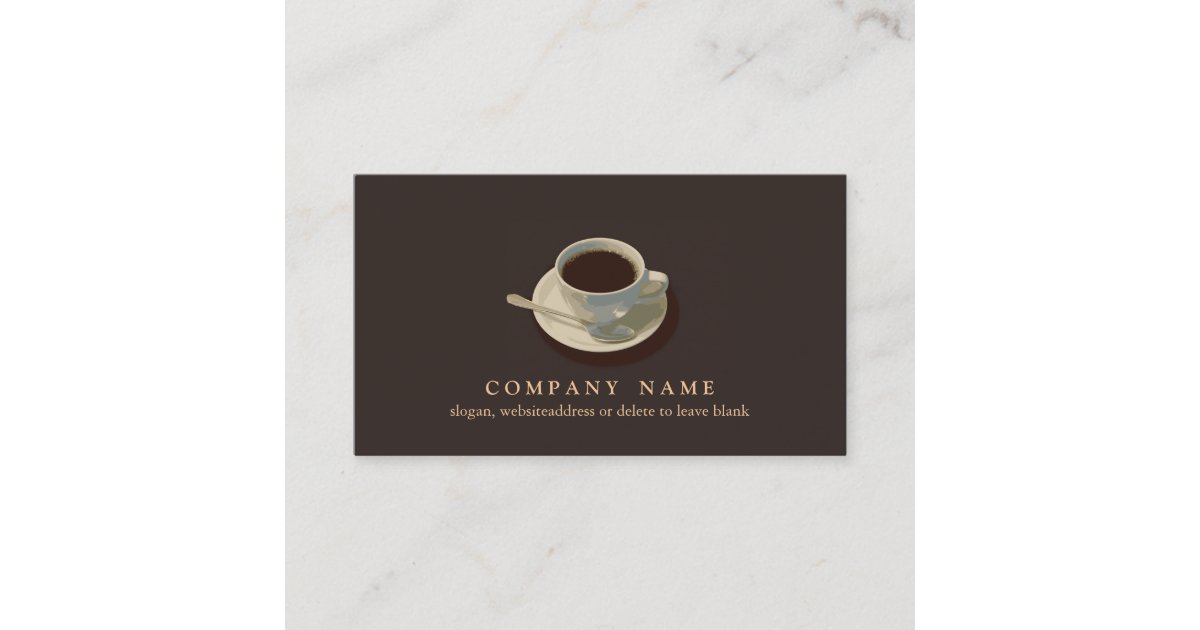 Coffee Cup Business Card | Zazzle