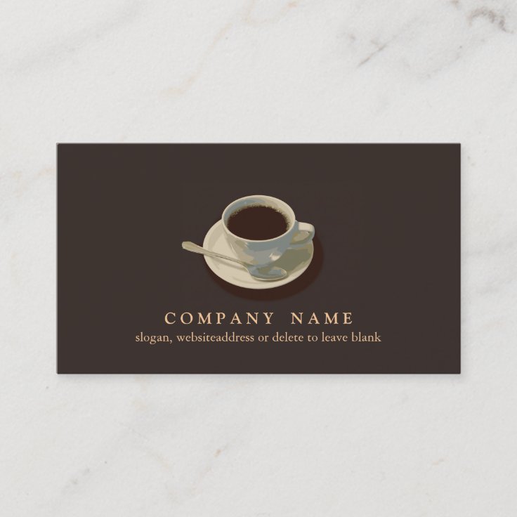 Coffee Cup Business Card | Zazzle