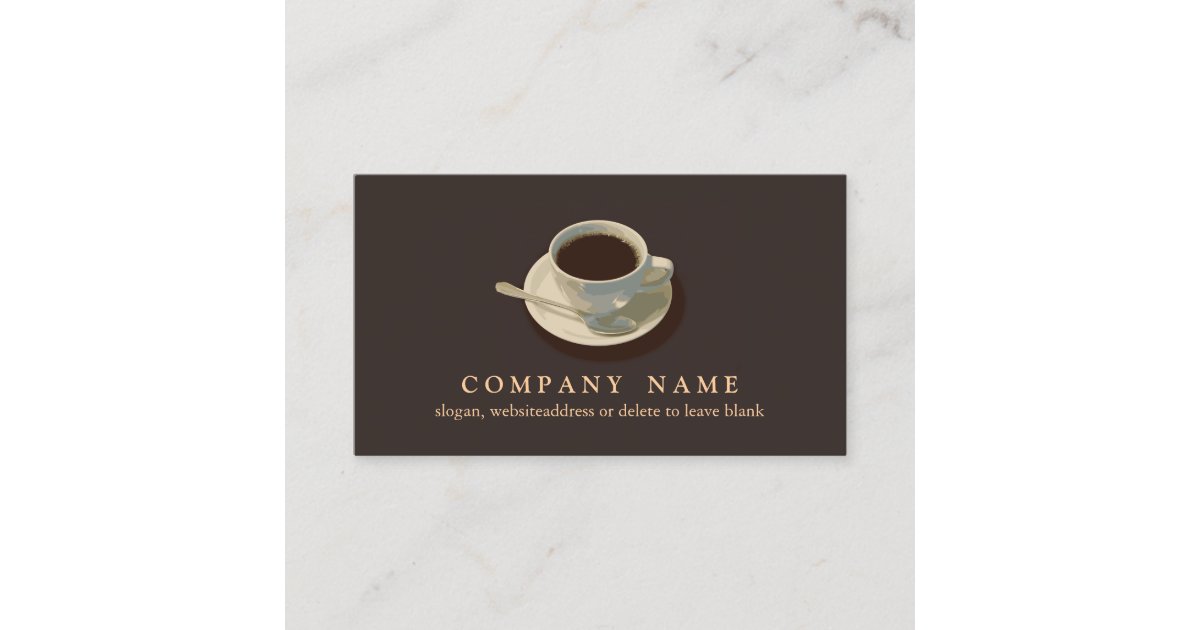 Coffee Cup Business Card | Zazzle
