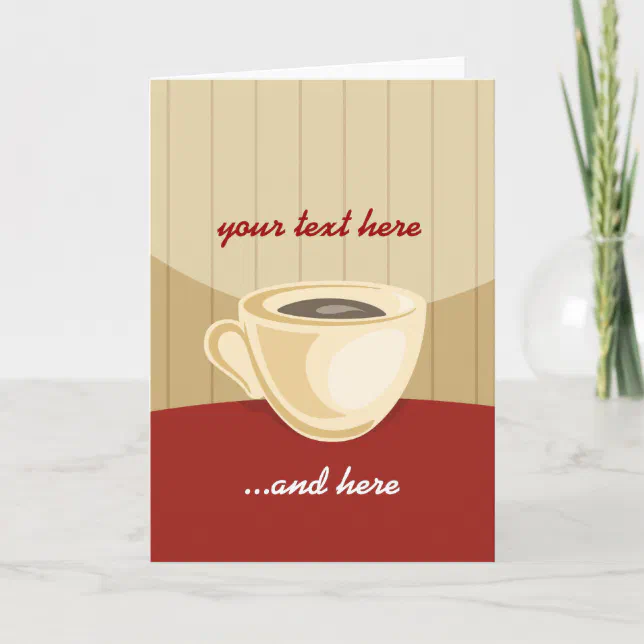 Coffee cup invitation | Zazzle