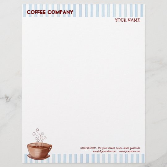 Coffee Cup Letterhead | Zazzle.com
