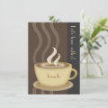 Coffee Cup Personalized Medium Invitation | Zazzle