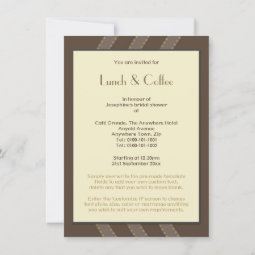 Coffee Cup Personalized Medium Invitation | Zazzle