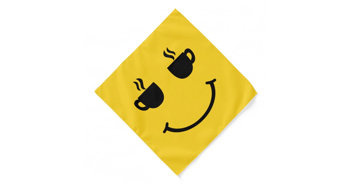 Coffee Cup Smile Bandana | Zazzle