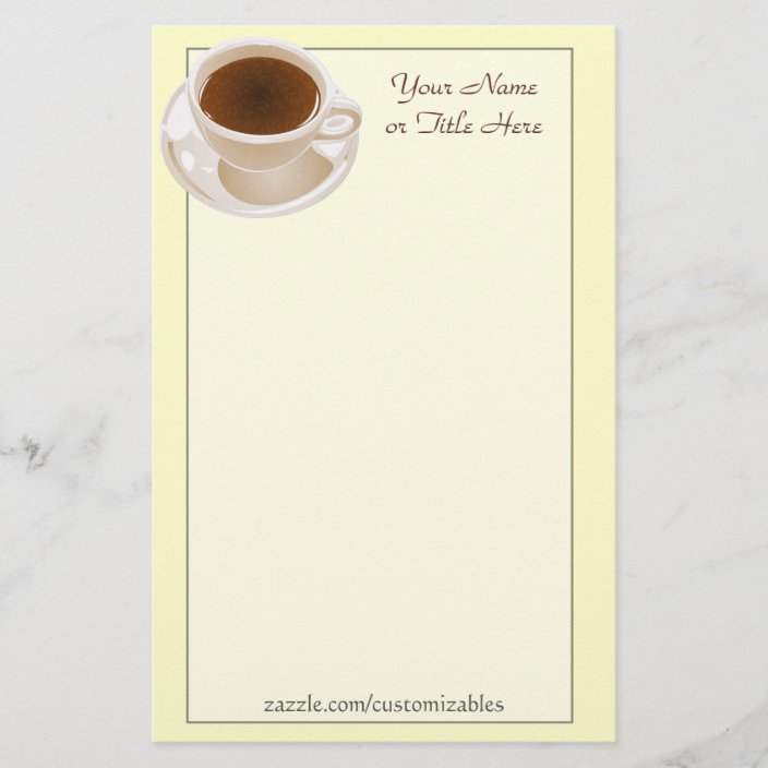 Coffee Cup Stationery | Zazzle.com