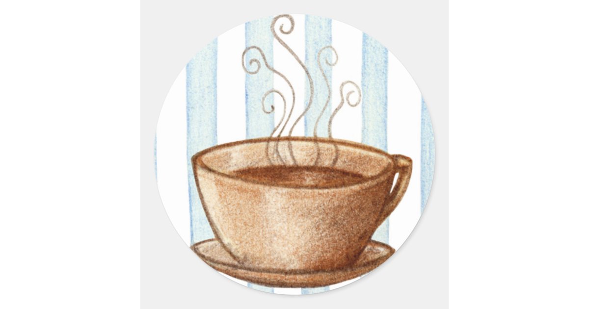 Coffee Cup Sticker | Zazzle