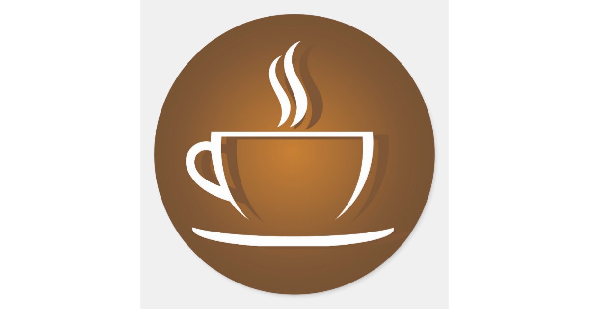 Coffee cup Sticker | Zazzle