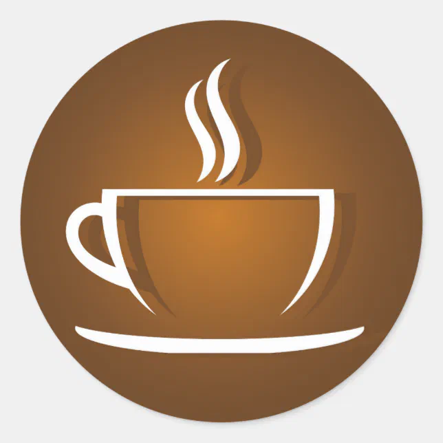 Coffee cup Sticker | Zazzle