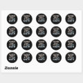 Coffee First Then Math Coffee Math Funny Classic Round Sticker | Zazzle