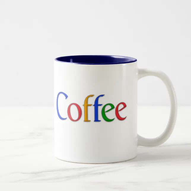 coffee (google logo) mug | Zazzle