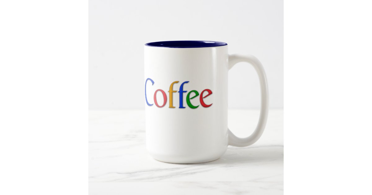 coffee (google logo) mug | Zazzle