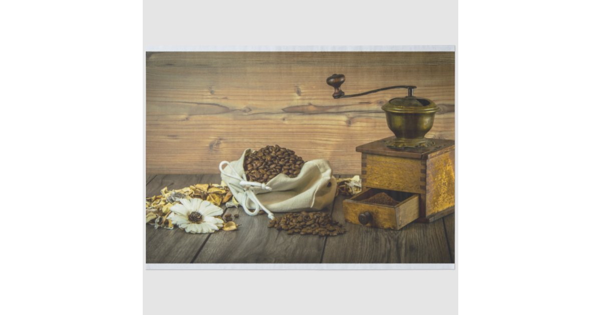 Coffee Grinder Kitchen Vintage 20x30 Decoupage Tissue Paper | Zazzle