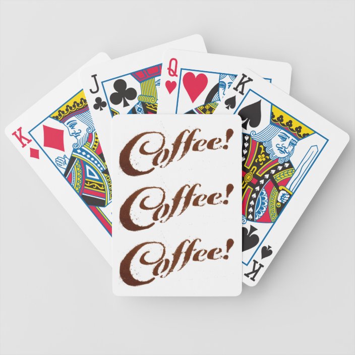 Coffee Grounds Coffee - Playing Cards | Zazzle.com