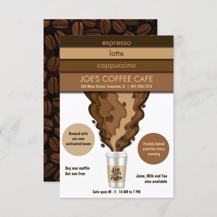 coffee house flyer invitation | Zazzle.com