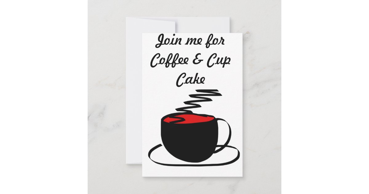 coffee invite card | Zazzle