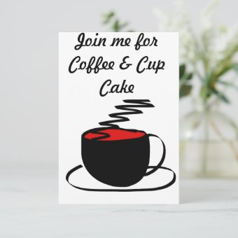 coffee invite card | Zazzle