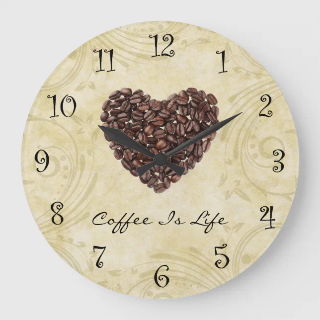 Coffee Kitchen Clock | Zazzle