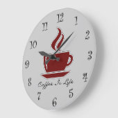 Coffee Kitchen Wall Clocks | Zazzle