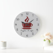 Coffee Kitchen Wall Clocks | Zazzle