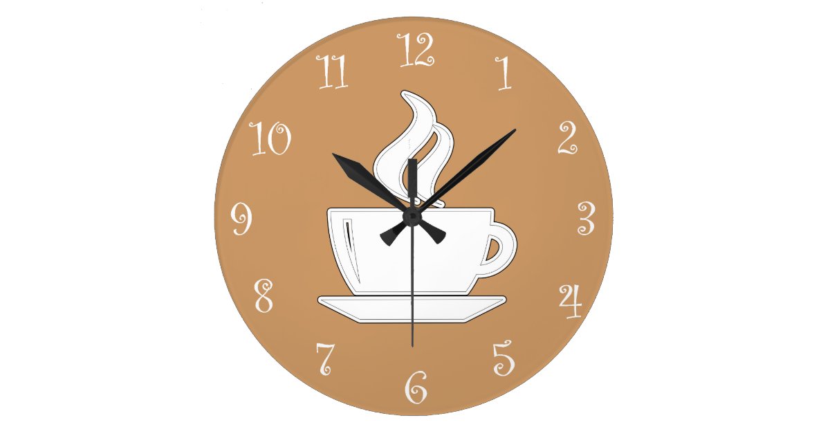 Coffee Kitchen Wall Clocks | Zazzle.com