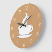 Coffee Kitchen Wall Clocks | Zazzle