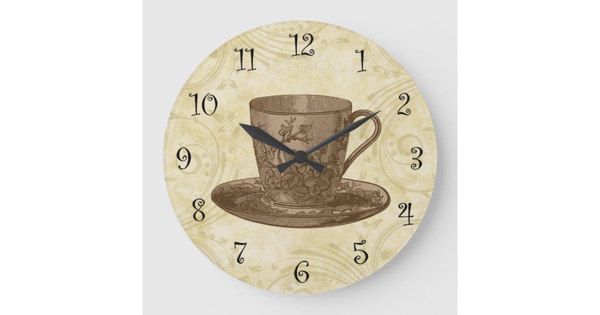 Coffee Kitchen Wall Clocks | Zazzle