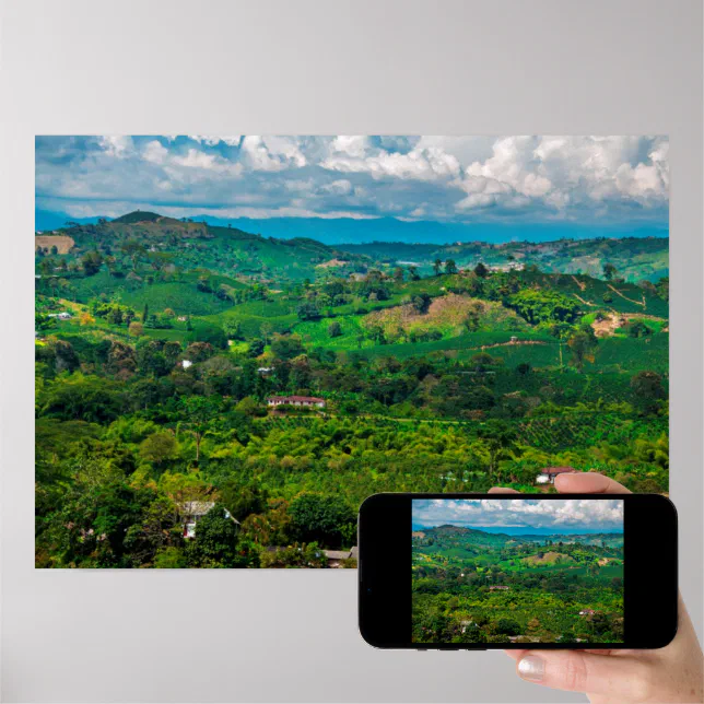 Coffee Landscape Poster | Zazzle