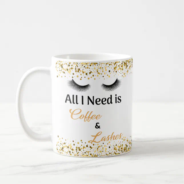Coffee & Lashes Coffee Mug | Zazzle