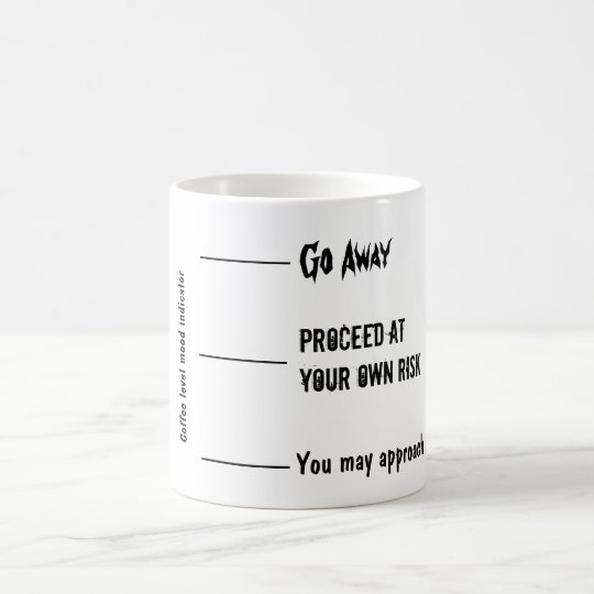 Coffee Level Mood Indicator Mug | Zazzle.com