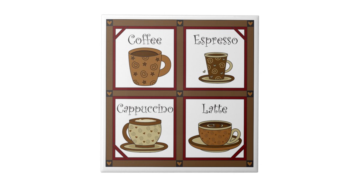 Coffee Lover Ceramic Tile | Zazzle